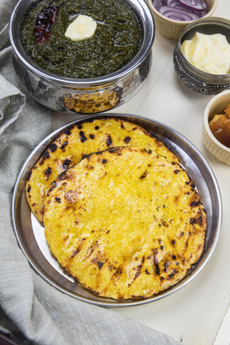 Easy Sarson Da Saag Makki Di Roti Recipe: 7 Steps to a Hearty & Iconic ...
